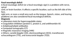 stroke for fifth stage students of college of pharmacy | PPT