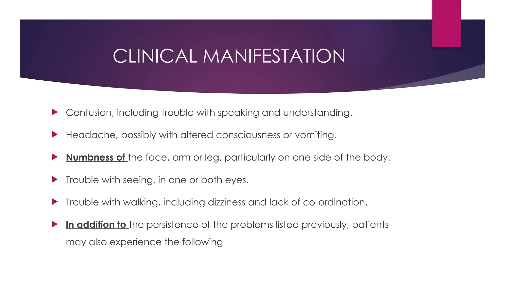 Stroke powerpoint presentation definition types | PPT
