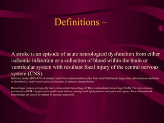 Stroke management and effects on day to day activities | PPT