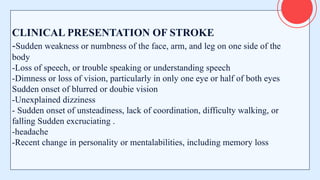 Stroke and its type - ischemic and haemorrhagic stroke by Dr Mahima ...