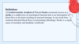 Stroke and its type - ischemic and haemorrhagic stroke by Dr Mahima ...
