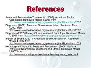 Stroke Presentation Ms | PPT | Brain and Nervous System Disorders | Diseases and Conditions