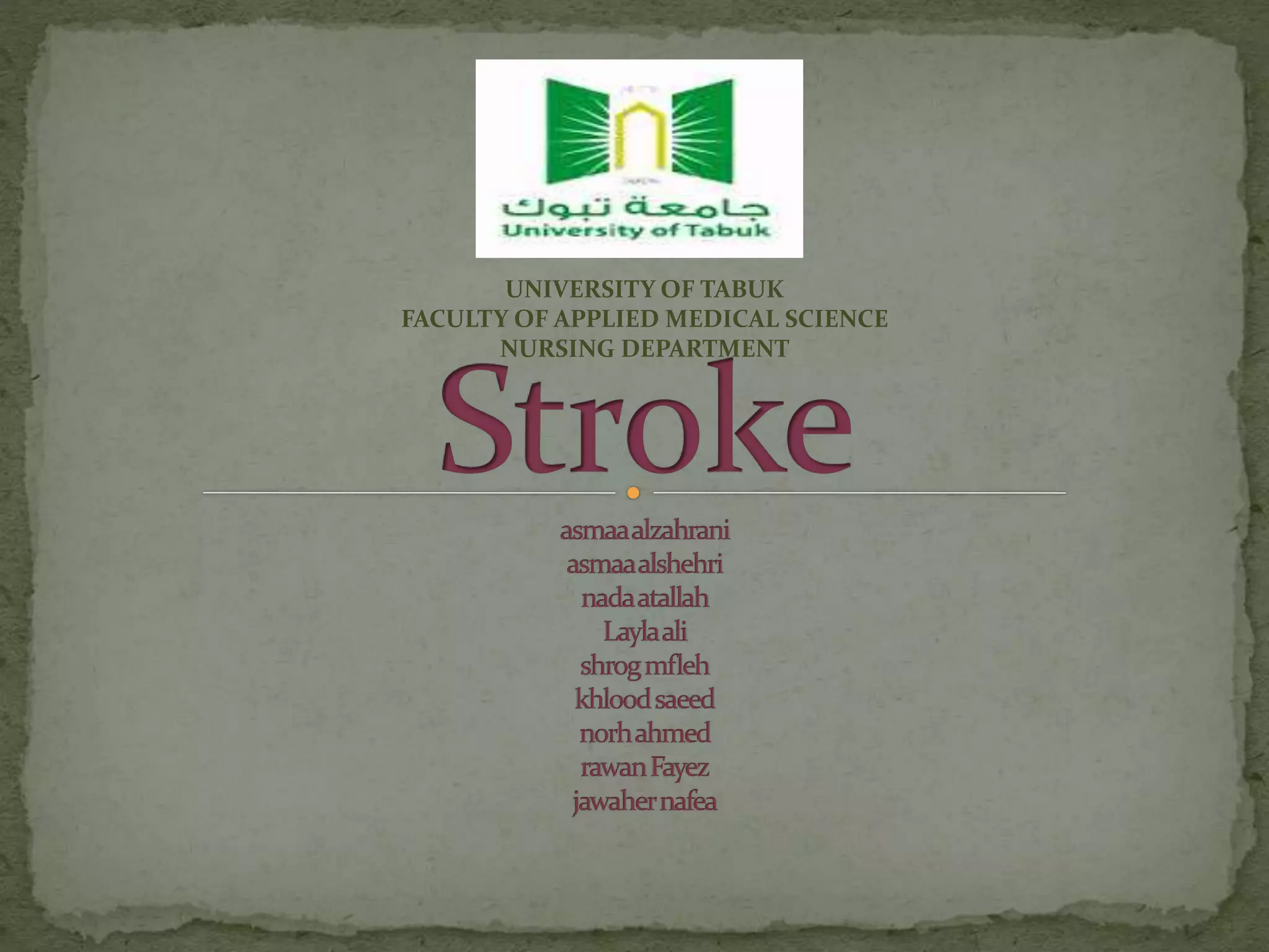 ischemic stroke | PPTX