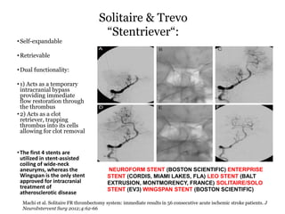Endovascular treatment in acute cerebral ischemia | PPTX