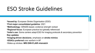 Stroke 2019 AHA and 2021 ESO guidelines.pptx