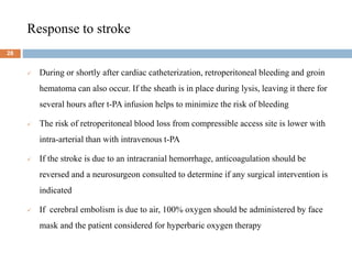 Stroke a rare complication in Post PCI patient | PPT