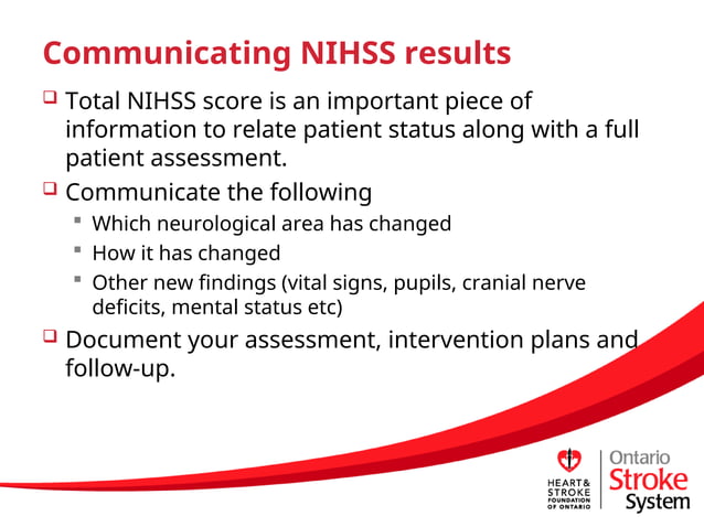 Stroke_Assessment NIH Stroke Scale 1.ppt | Brain and Nervous System ...
