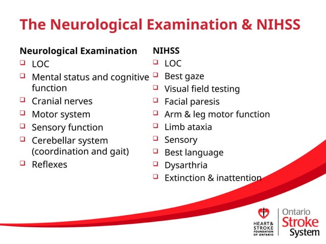 Stroke_Assessment NIH Stroke Scale 1.ppt | Brain and Nervous System ...