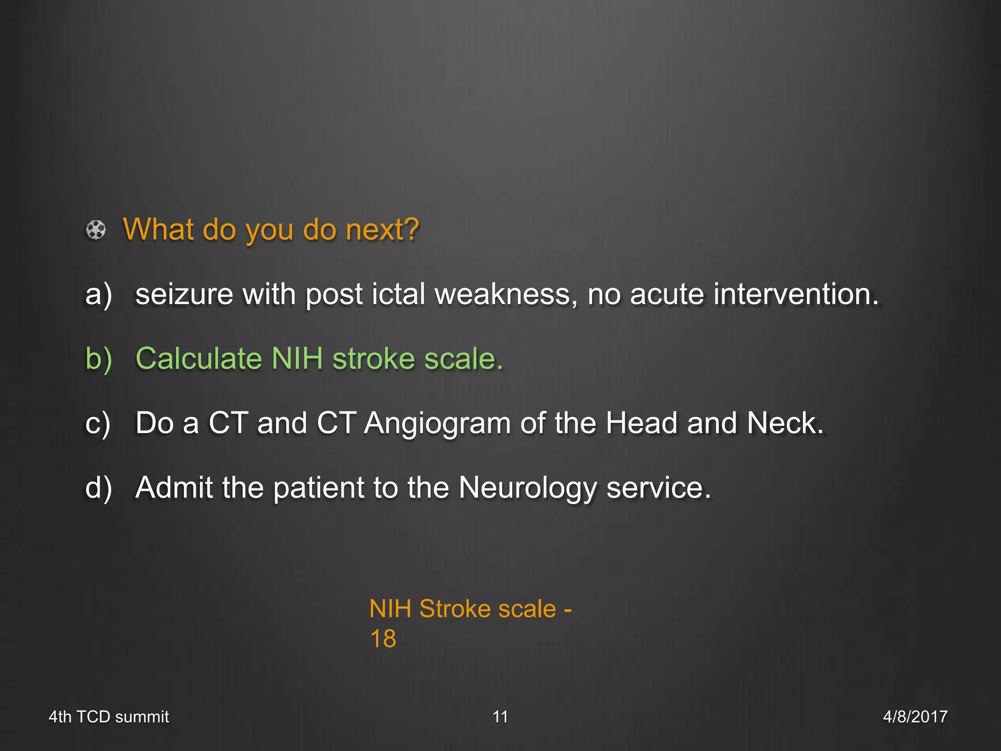 Acute Stroke management | PPTX