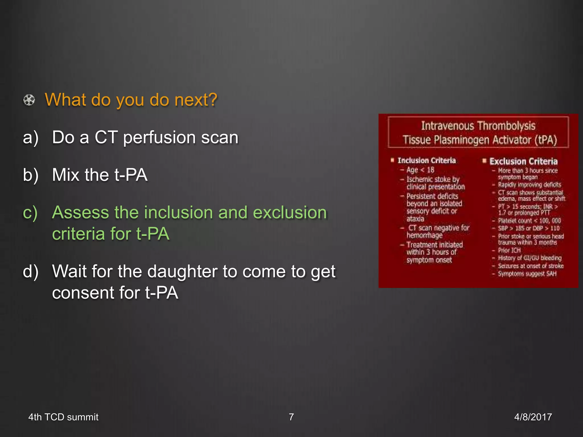 Acute Stroke management | PPT