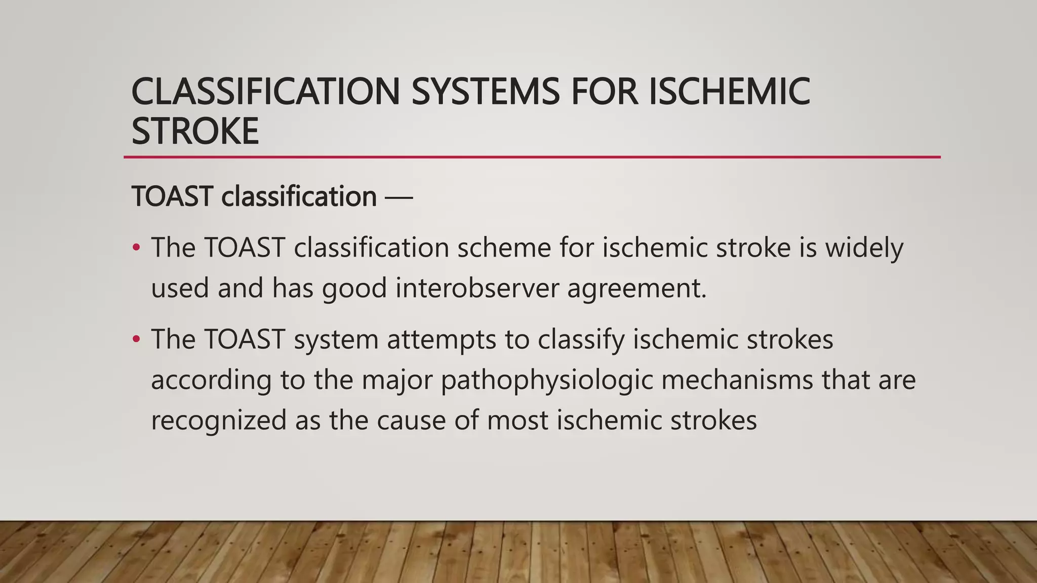 Stroke classification.pptx