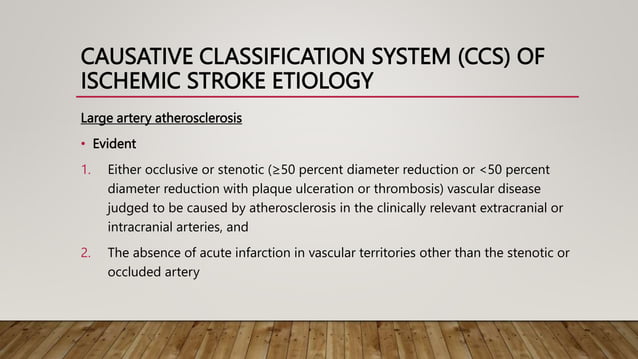 Stroke classification.pptx | Heart and Cardiovascular Diseases ...