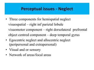Stroke cognitive deficits and rehabilitation dr venugopal kochiyil | PPTX