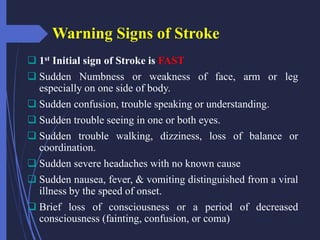 Stroke (cva) , CVA, Cerebrovascular Accident, Transient Ischemic Attack ...
