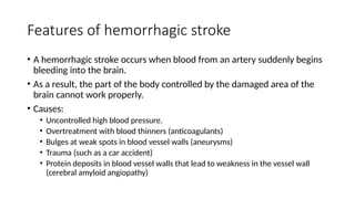 Stroke clinical feature definition treatment . .pptx