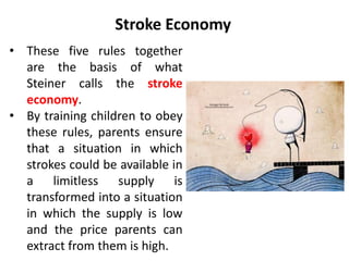 Stroke economy - Transactional Analysis | PPTX
