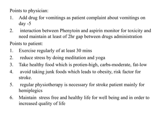 CVA- Ischemic Stroke Case Study | PPTX | Brain and Nervous System Disorders | Diseases and ...