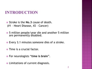 EARLY STROKE IDENTIFICATION USING MICROWAVE HELMET | PPTX