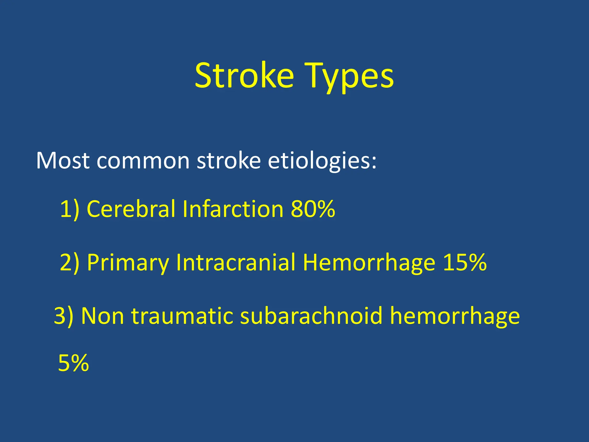 stroke FOAM Acute central nervous system injury with abrupt onset | PPT
