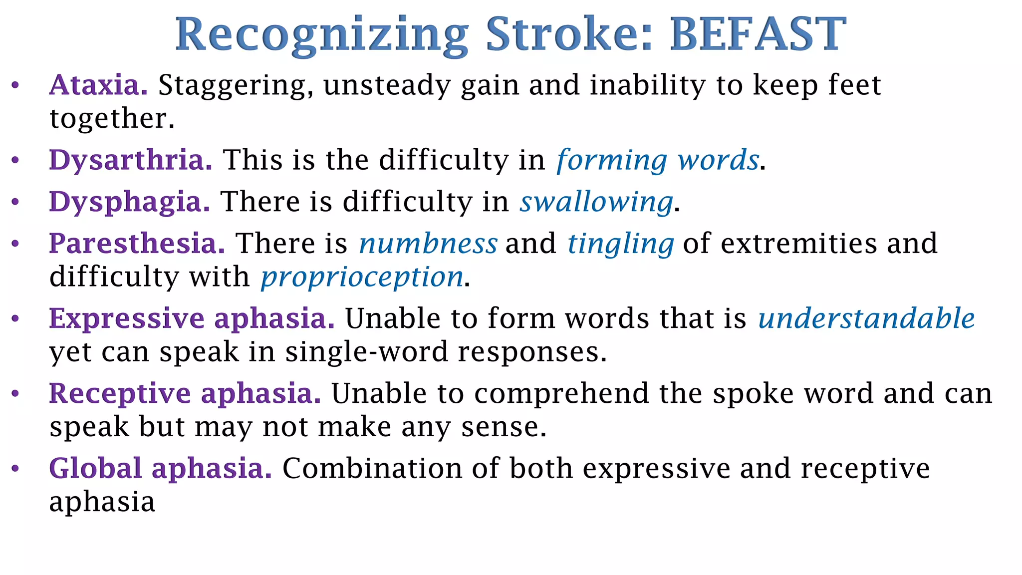 Stroke - Cerebrovascular Accident (CVA) | PDF