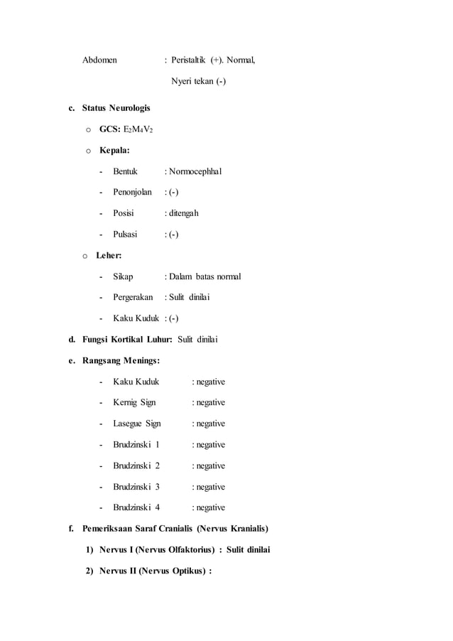 Laporan Kasus Stroke Hemoragik | DOCX