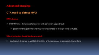 Advances in Imaging of ischaAemic stroke | PPT