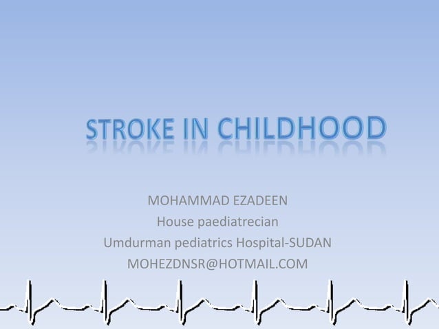 Stroke in children | PPTX | Brain and Nervous System Disorders ...