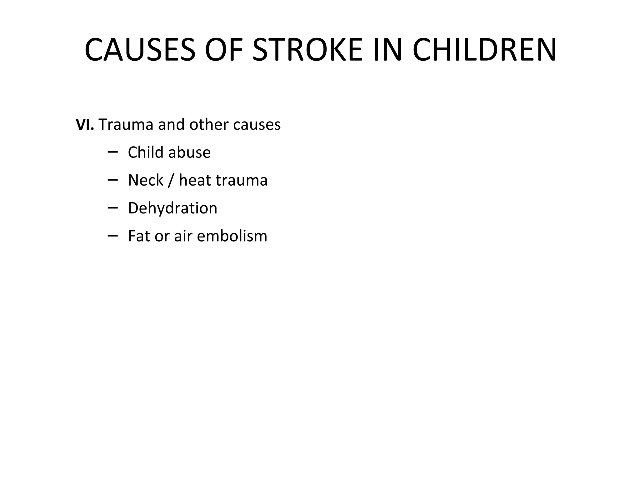 Stroke in pediatrics | PPT