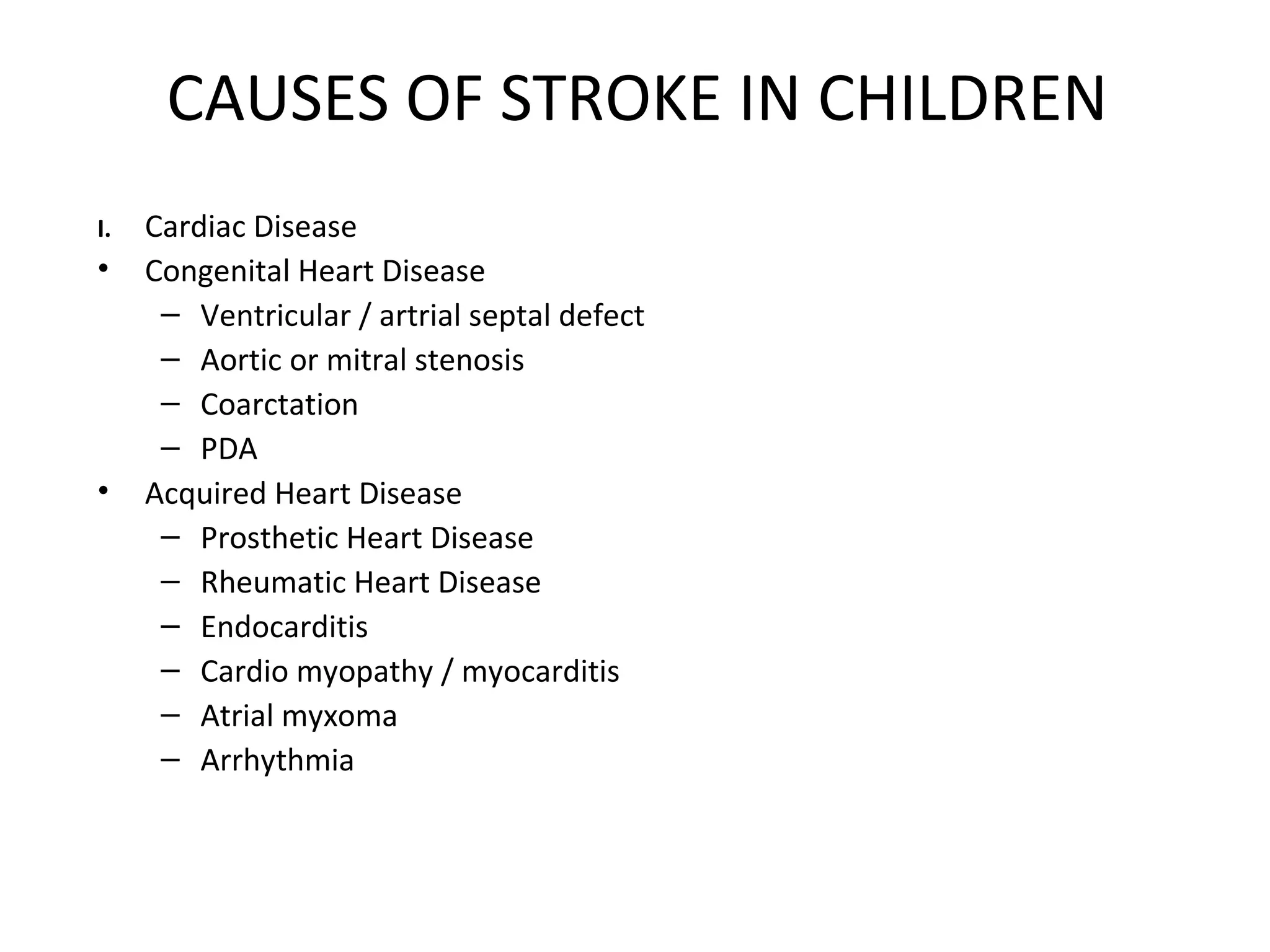 Stroke in pediatrics | PPT