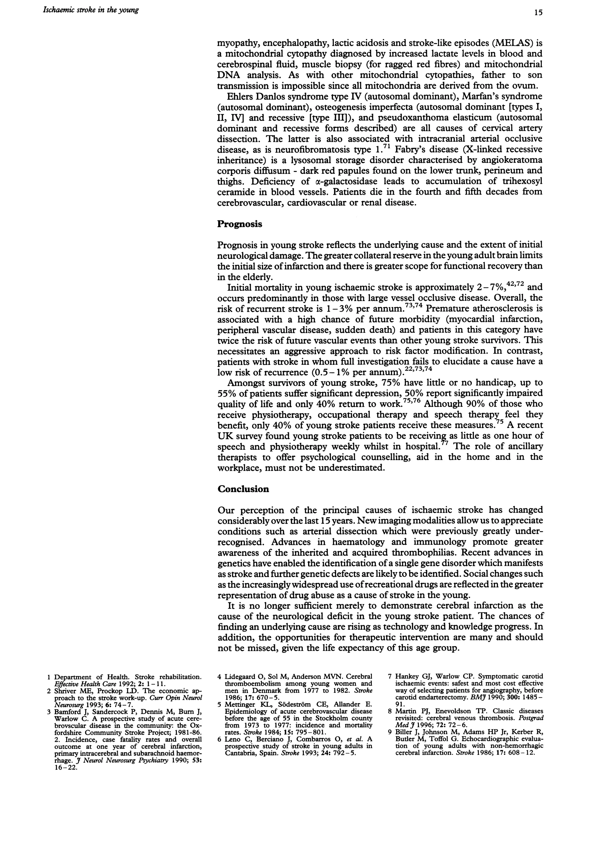 Stroke in the young | PDF