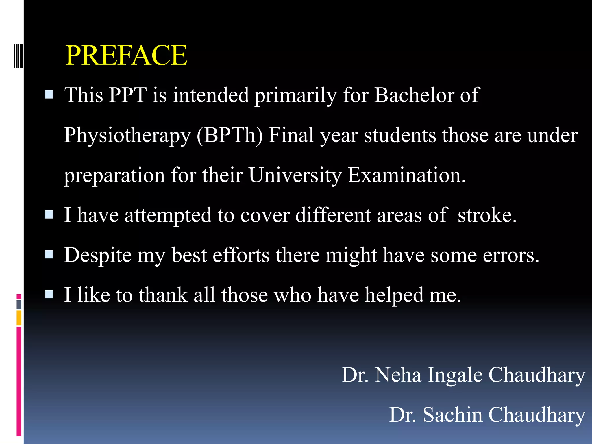STROKE INTRODUCTION, CLASSIFICATION AND CLINICAL FEATURES.pptx
