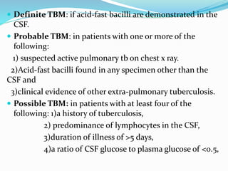 Stroke in tubercular meningitis | PPT
