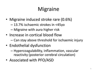 Stroke in young adults | PPTX
