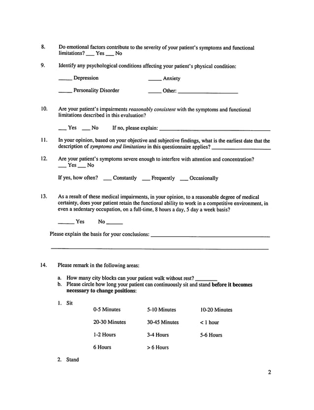 Stroke Impairment Questionnaire | PDF | Death, Injury, or Military ...