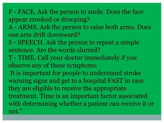 Stroke is preventable and curable | PPTX