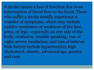 Stroke is preventable and curable | PPTX