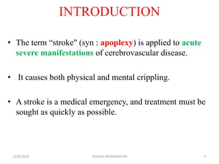 Stroke lecture- Non communicable disease- Risk factors & Prevention | PPT