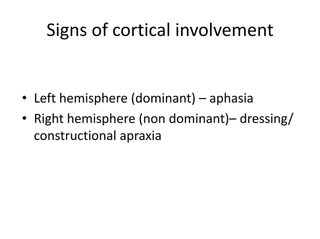 Stroke localization | PPTX | Blood Disorders | Diseases and Conditions