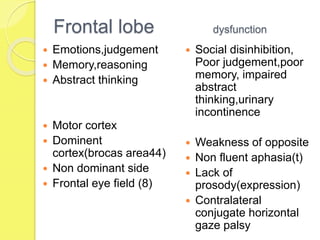 Stroke localization by Dr. Md. firoz | PPTX
