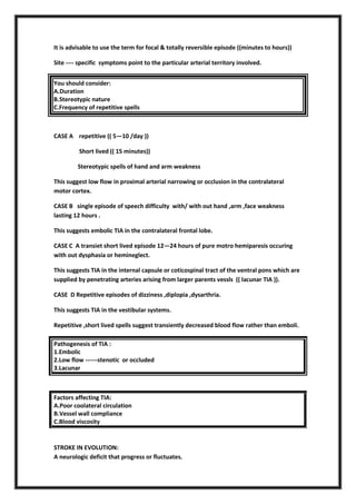 Stroke localization symptoms ms 2019 | PDF