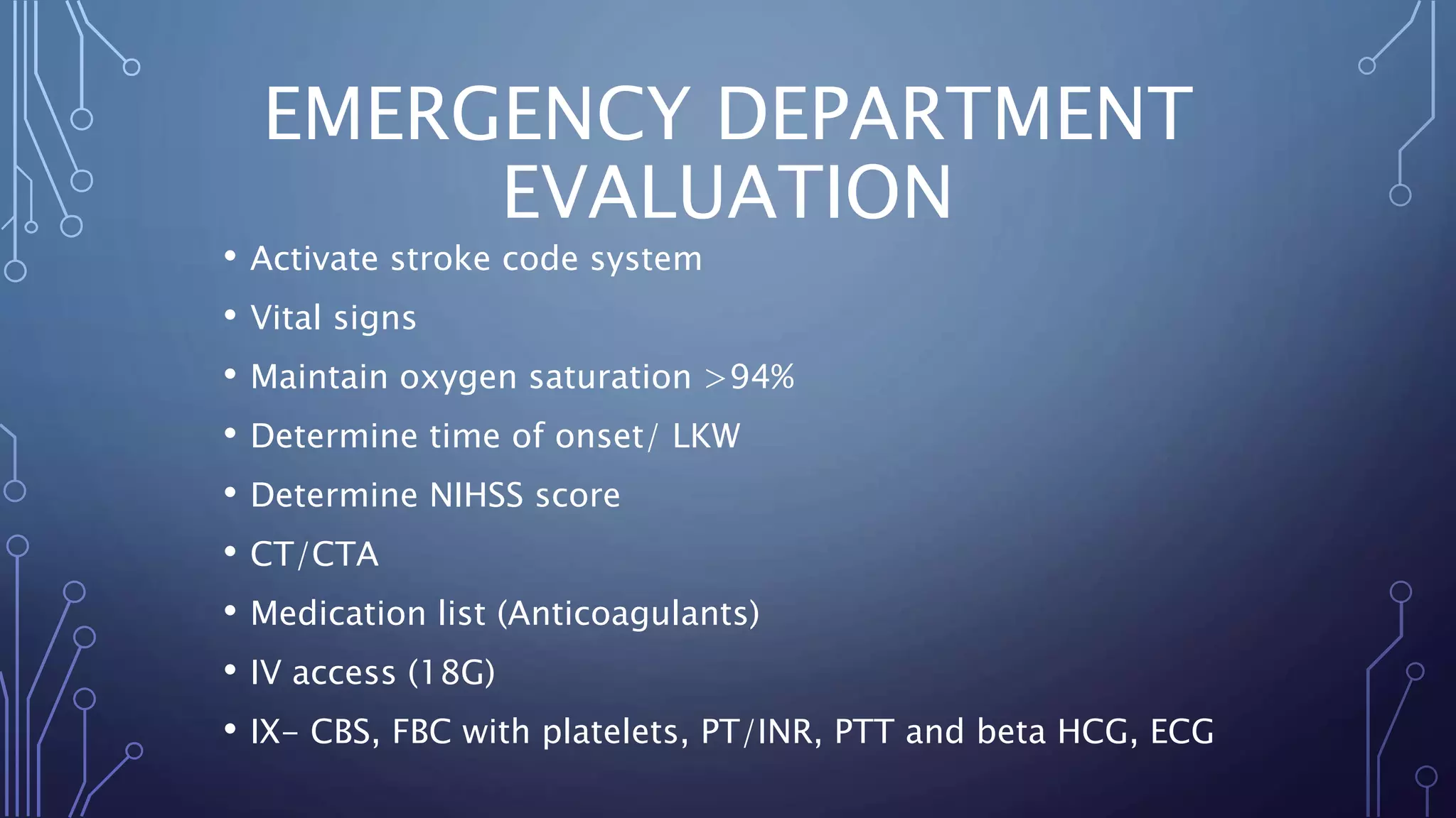 Stroke management | PPTX