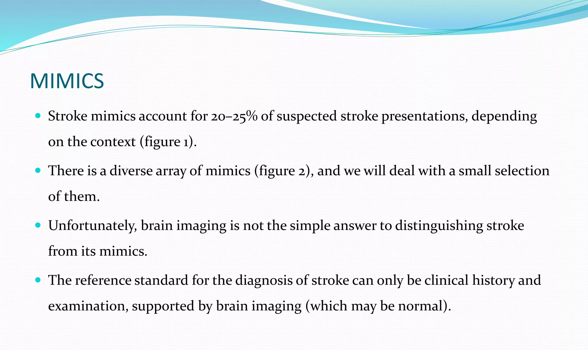 Stroke mimics | PPTX