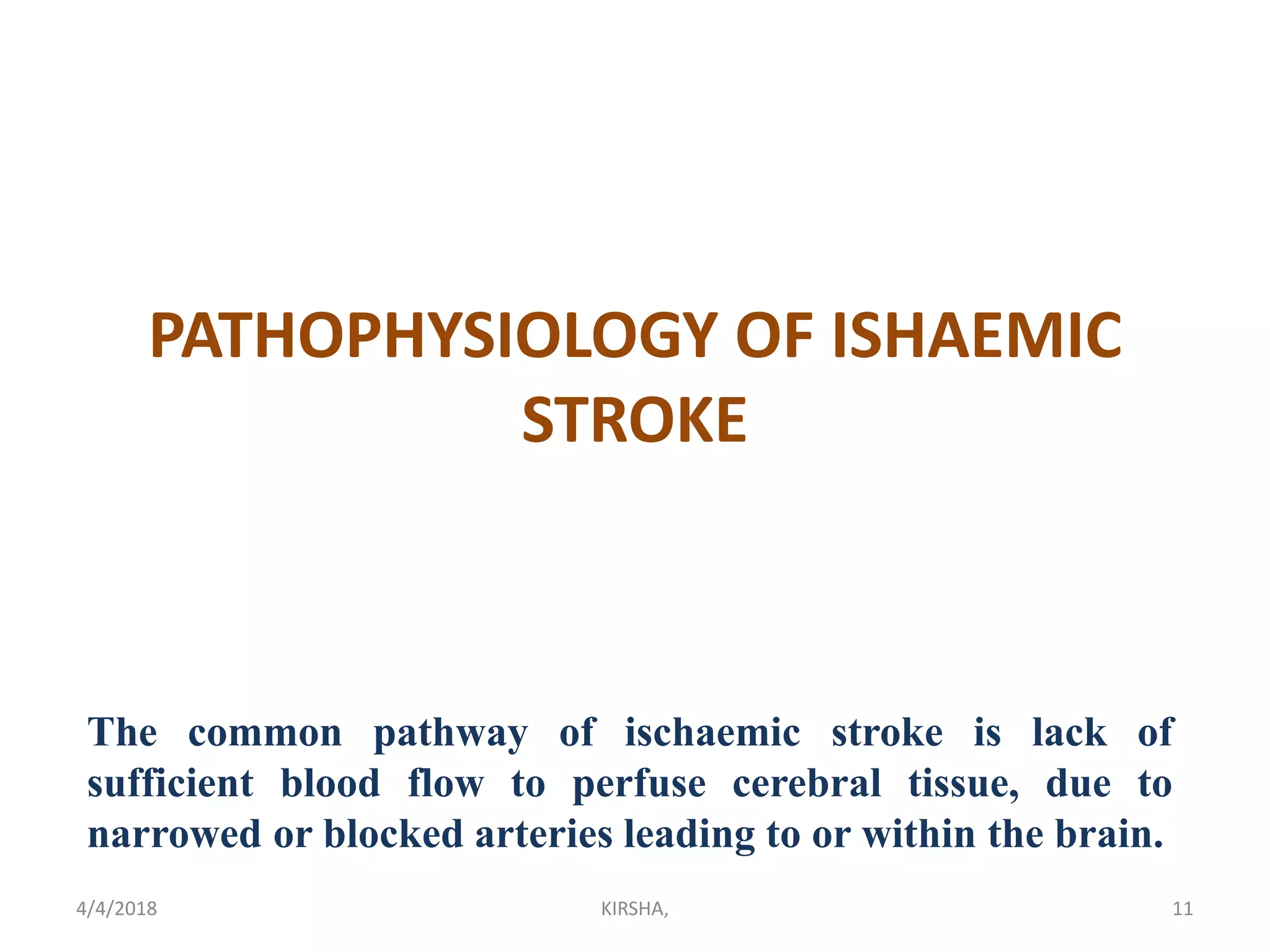 Stroke and management | PPTX