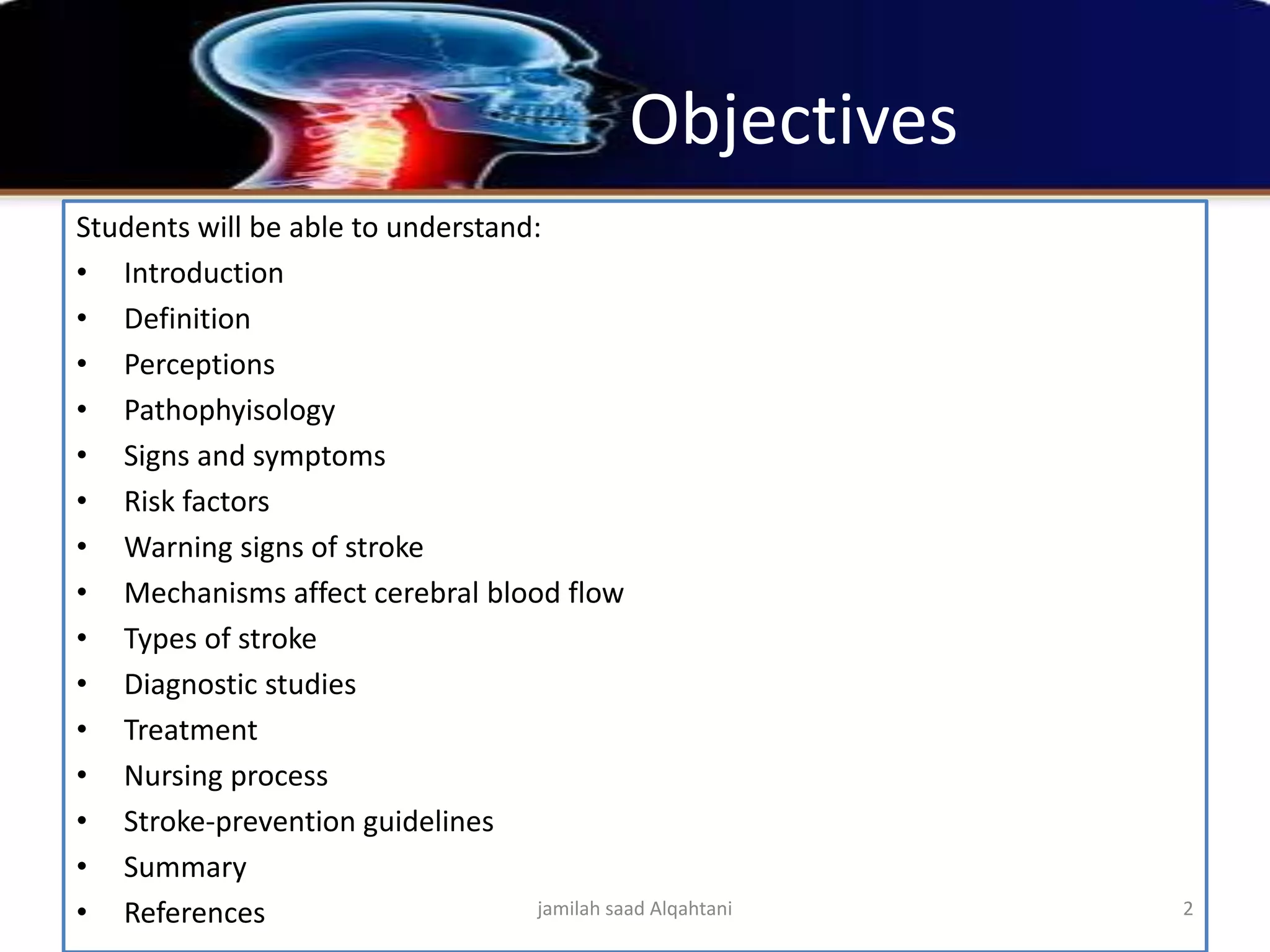 Stroke nursing process | PPTX