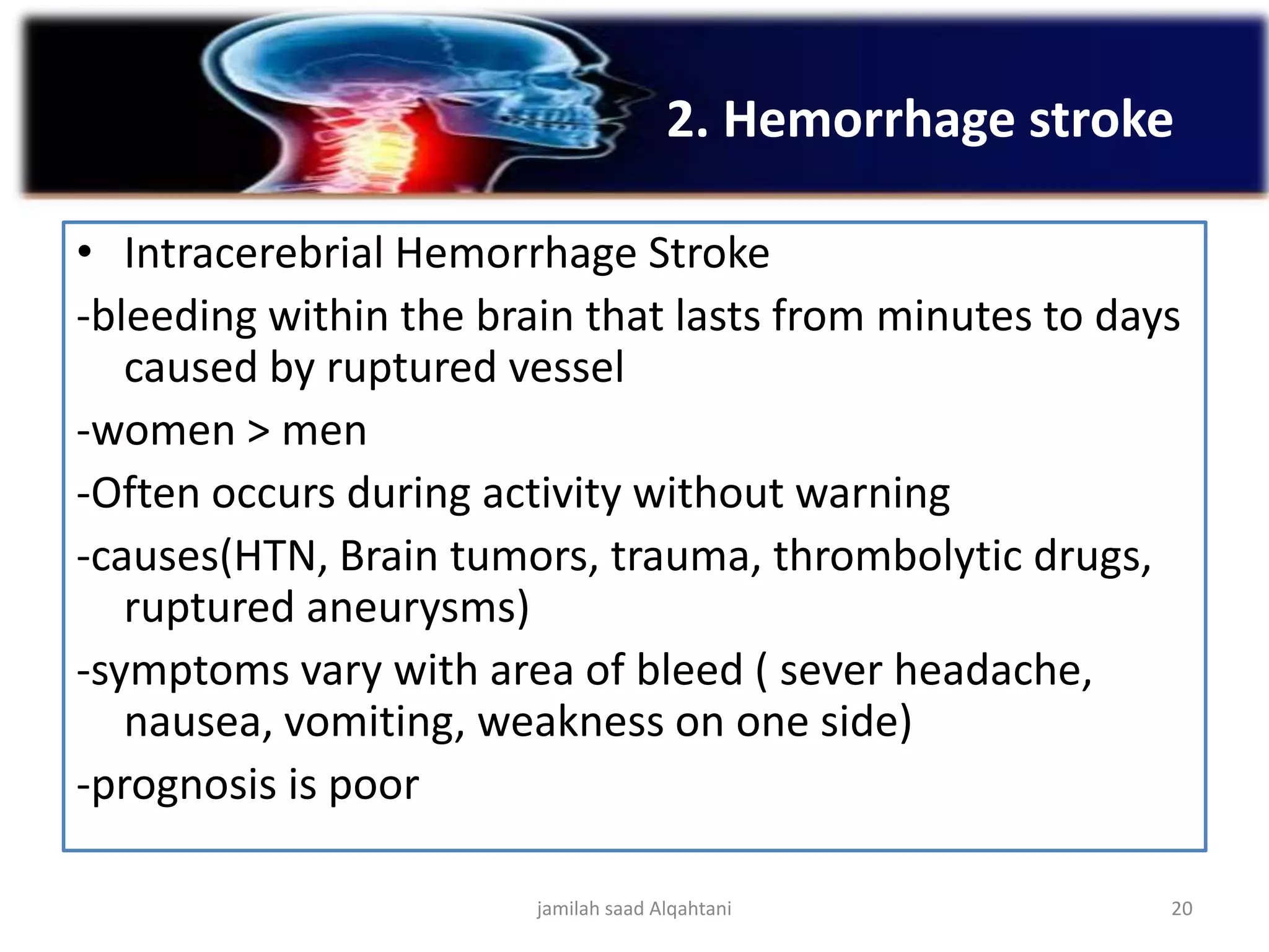 Stroke nursing process | PPTX