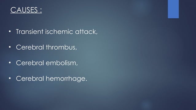 CVA OR STROKE . | PPTX | Brain and Nervous System Disorders | Diseases ...