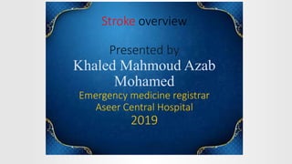 Cerebrovascular Stroke Overview Pptx