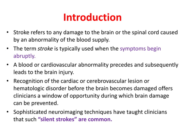 Stroke patho physiology | PPTX | Brain and Nervous System Disorders ...
