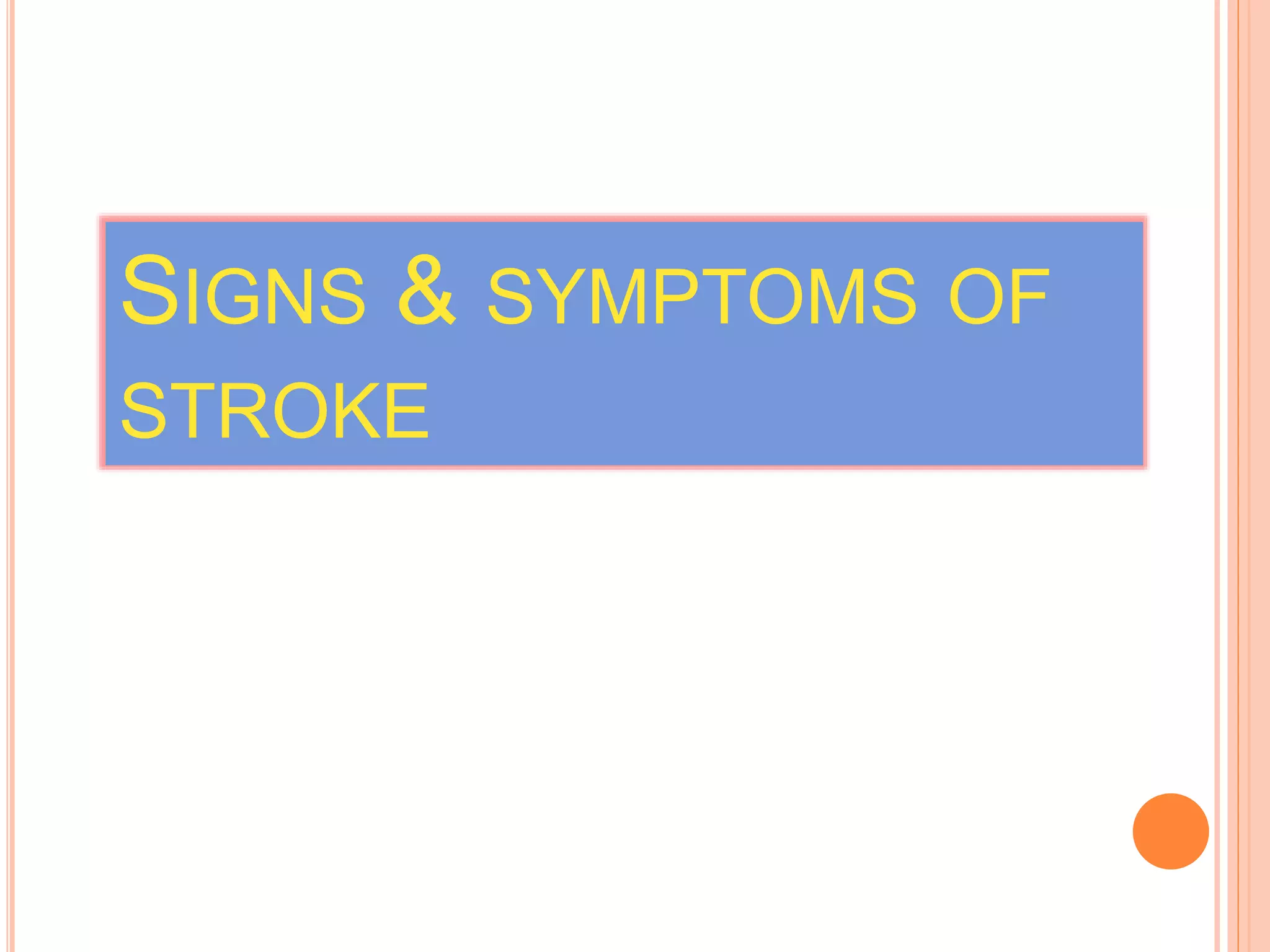 Stroke ppt | PPTX