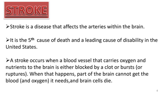 Stroke ppt | PPTX